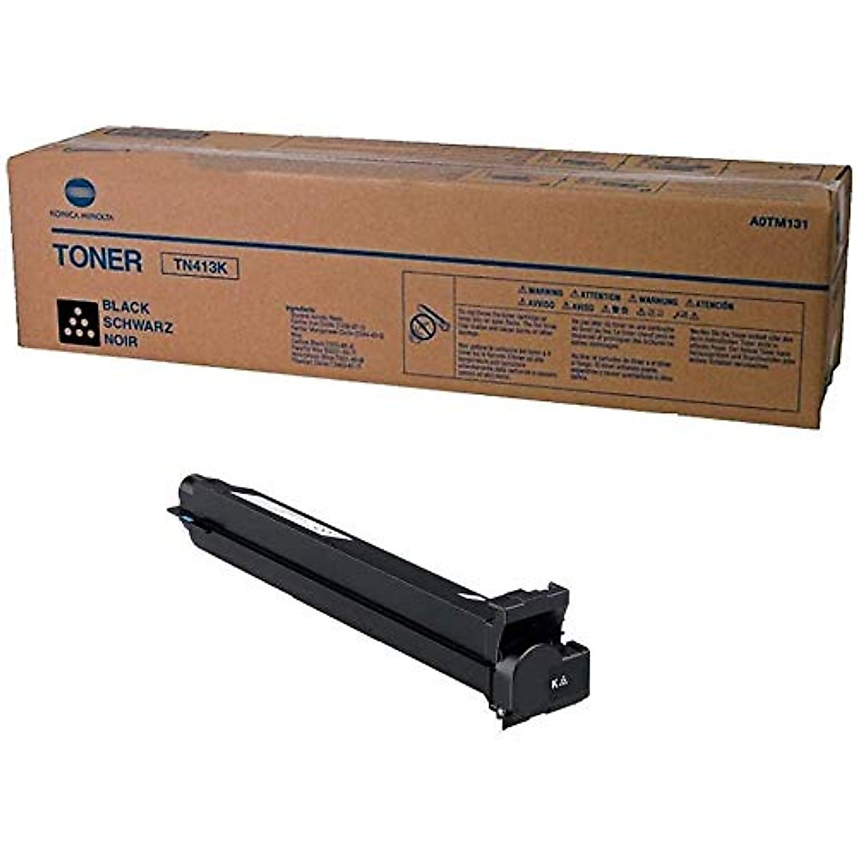 Konica-Minolta A0TM131 TN413K OEM Toner: Black Yields 45,000 Pages