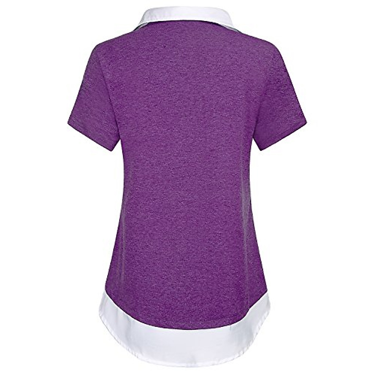 Kimmery Business Casual Tops for Women Summer Shirts for Women 2023 Trendy Womens Short Sleeve Tops for Women 2023 Purple XL