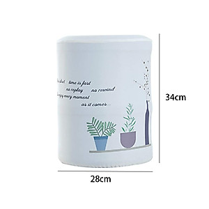 Water Dispenser Bucket Cover,Home Water Dispenser Barrel Covers Durable Fabric Bucket Decor Furniture Cover Protector for Office Or Outdoor (Gray Tree Print)