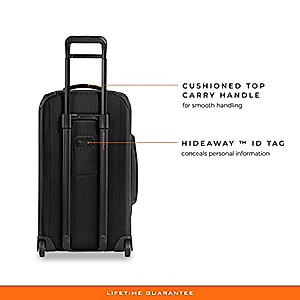 Briggs & Riley Wheeled Duffle, Black, Checked-Medium 27-Inch