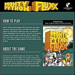 Looney Labs Monty Python Fluxx Card Game - Hilarious Collaboration for 2-6 Players