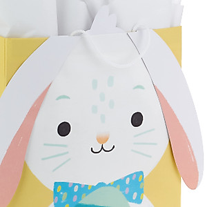 Hallmark 13" Large Easter Gift Bag with Tissue Paper (Easter Bunny with Egg) for Easter Egg Hunts, Easter Baskets, Easter Presents