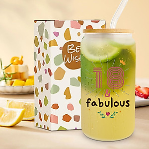 18th Birthday Gifts for Girls, Girls 18th Birthday Gifts, 2006 Birthday Gifts, Happy 18th Birthday Gifts for Her, Daughter, Niece, Granddaughter, 18th Birthday Decorations, 18 Fabulous Eighteen Gifts