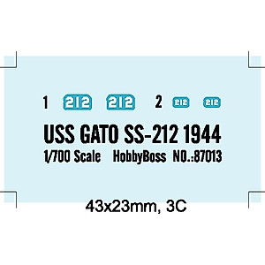Hobby Boss USS GATO SS-212 1944 Boat Model Building Kit