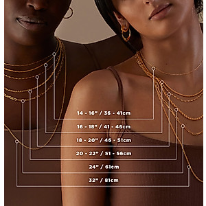 Fwlisesa Layered Gold Necklaces for Women, 14k Gold Plated Layering Coin Chain Necklace Simple Gold Choker Necklaces for Women Trendy Dainty Gold Chain Necklace Aesthetic Jewelry for Women