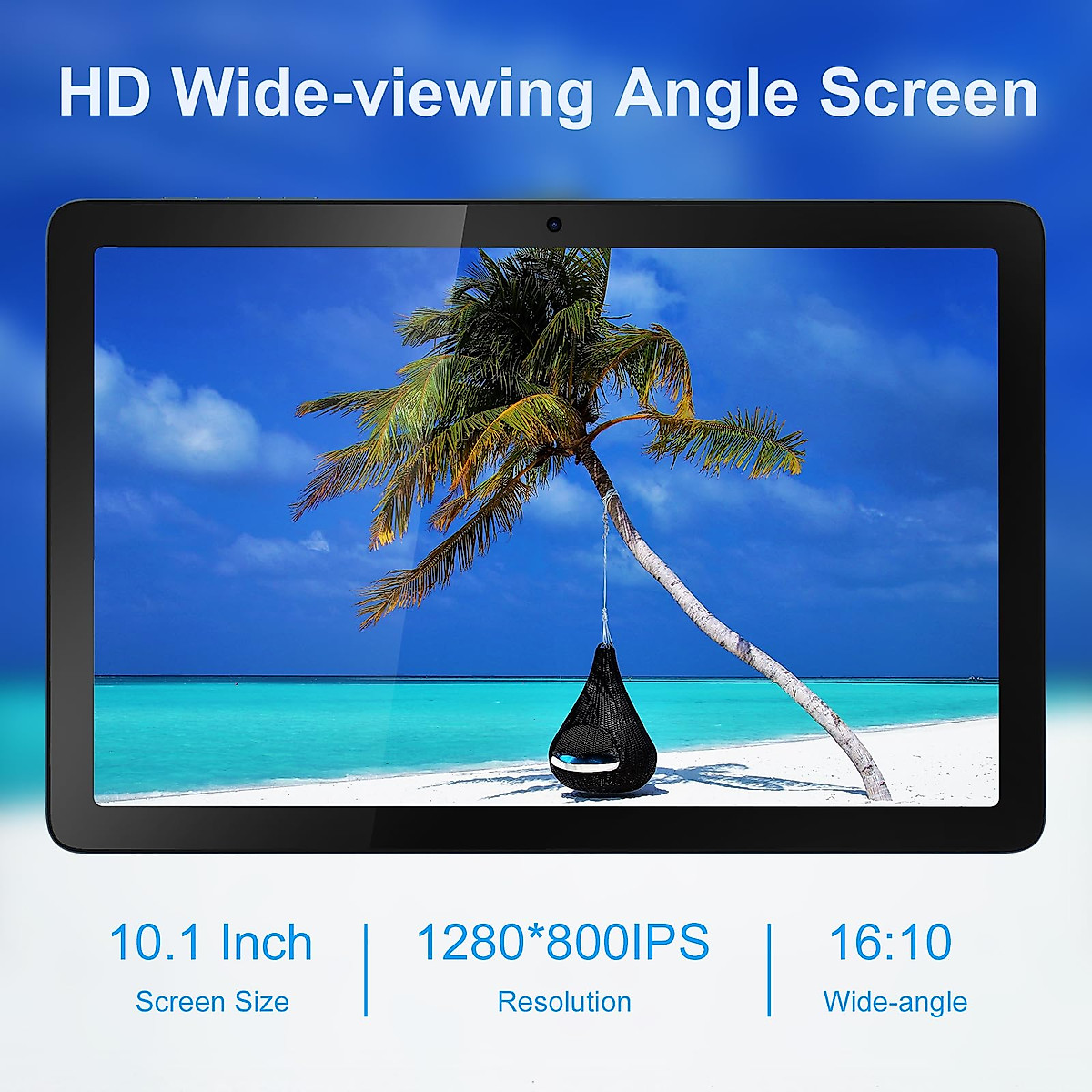 Tibuta Android Tablet 10 Inch, Octa-Core Android 12 Tablet with 7000mAh Battery (Max 14-Hour), 4GB+64GB ROM Gaming Tablets, 10.1 in HD Large Screen Tablet Build in 5+8MP Camera/WiFi/GPS/BT