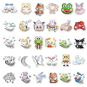 Kids Stickers bulk110 pcs 3D ins Kuromi Cute Kids Stickers, Kids Stickers for Water Bottles，Waterproof Stickers for Phone Cases, laptops, Water Glasses, Books, Fashion Stickers for Any Age.