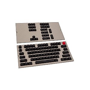 Glorious 104-Key ABS Doubleshot Mechanical Keyboard Keycaps (Black)