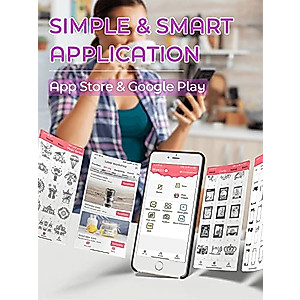 Phomemo M02S 300DPI Pocket Printer, Gift Box Set Include 6 Rolls Thermal Sticker Label Paper, Mini Bluetooth Smart Phone Printer Compatible with iOS & Android, Print for Work, Home, Study - Green