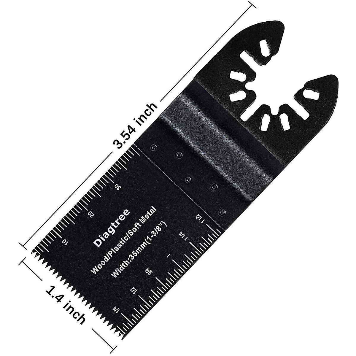 Diagtree 50 Pcs Wood Universal Quick Release Oscillating Saw Blades Compatible with Fein Multimaster Porter Cable Black & Decker Bosch Craftsman Ridgid Ryobi Makita Milwaukee Rockwell