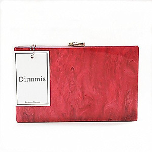 Dirmmis New Women Messenger Bag Fashion Elegant Solid Marble Pearl Woman Evening Bag Red Luxury Party Prom Clutch normal size