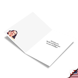 NobleWorks - 1 Funny Retro Birthday Card with Envelope - Hilarious Vintage Humor, Grown-Up Birthday Greeting - Second Virus C9367BDG