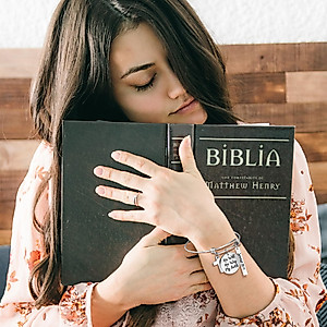 Memgift Scripture Bracelet Trust God Jewelry Inspirational Christmas Gifts for Women Expandable Wire Bangle