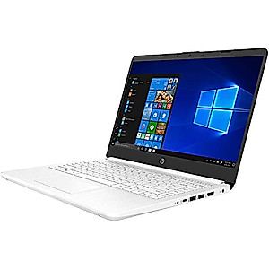 2021 Newest HP Premium 14-inch HD Laptop, Intel Dual-Core Processor Up to 2.8GHz, 4GB RAM, 64GB eMMC Storage, Webcam, Bluetooth, HDMI, Wi-Fi, White, Windows 10 with 1 Year Microsoft 365