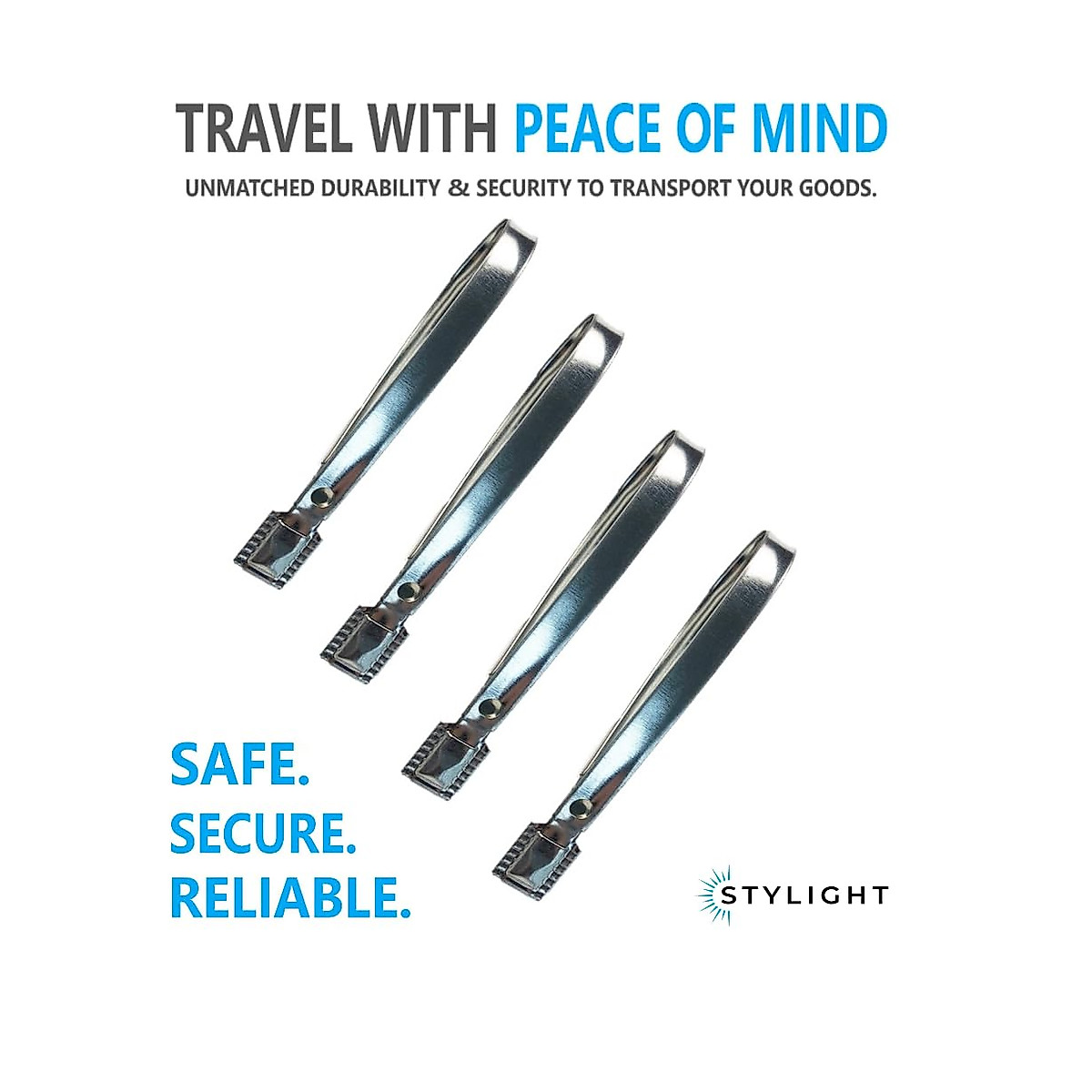 STYLIGHT 500 Metal Truck Seals, Shipping Seals, Metal Trailer Seals, Metal Container Seals, Security Seals Tamper Evident Seal, Steel Seals Numbered Sequentially Seals (500 Pack)