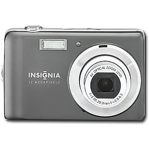 Insignia NS-DSC1112SL 12.0 MP Digital Camera 4 X Opt Zoom - Dark Gray