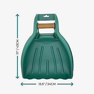 MEKKAPRO Leaf Scoops and Claws V2.0, 1-Pair (2 Pieces), Sturdy Ergonomic Grip, Large Hand Held Garden Rake Grabbers for Leaf Lawn Grass Removal