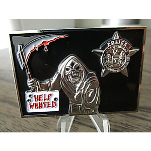 Chicago Police Department CPD Grim Reaper Help Wanted Murder City Challenge Coin