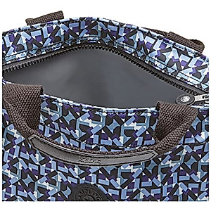 Kipling Womens Women's Shelia Bag, Adjustable Strap, Nylon Crossbody Bag, Dazzling Geos, 11.75 L x 6.75 H 6.25 D US