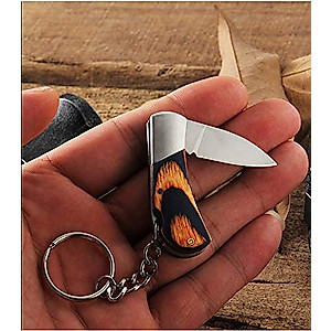 KUNSON Folding Knife, Mini Pocket Knife for Men and Women, Mini Keychain Knife for Cutting Rope, Paper, Boxes and Peeling Fruits, EDC Knife Small
