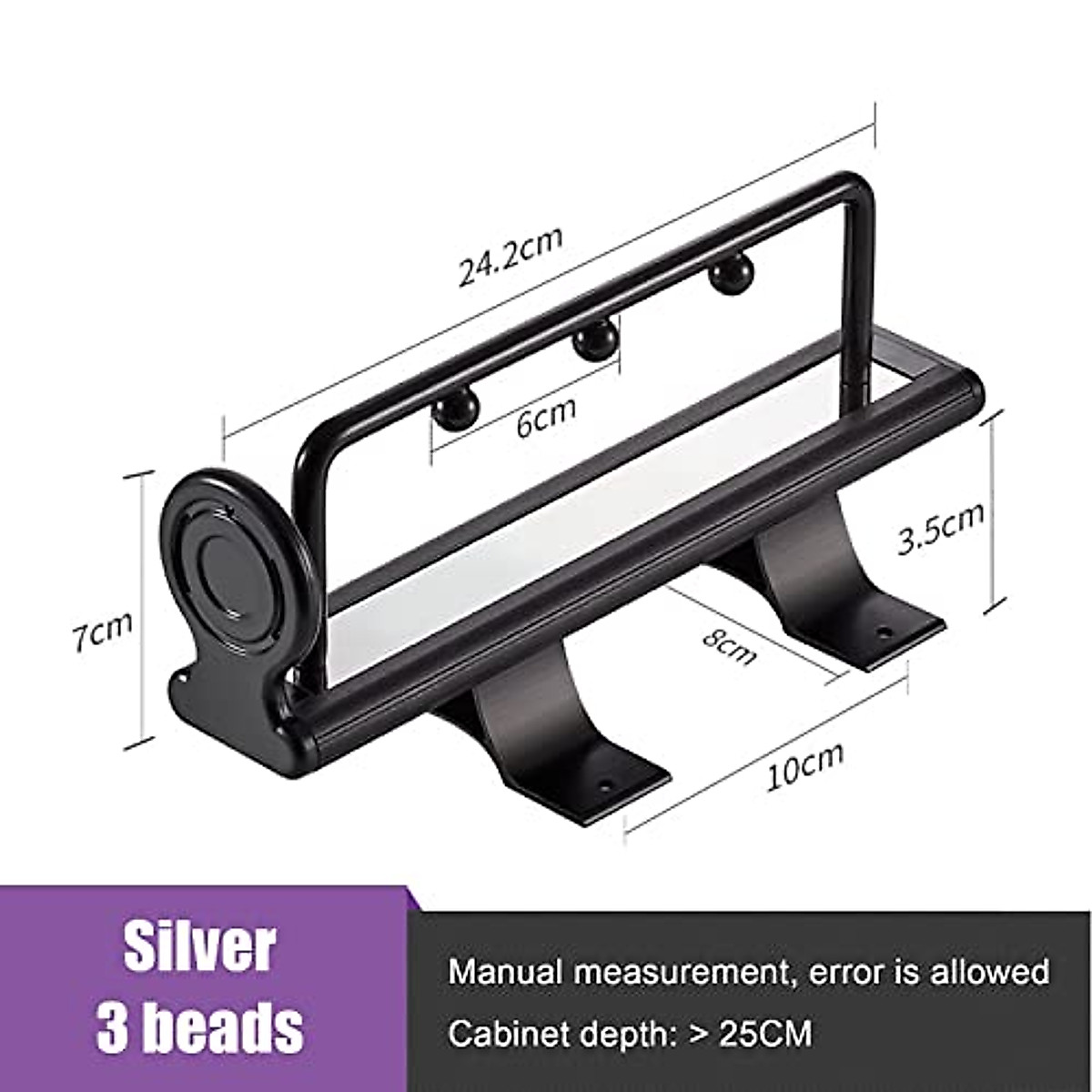 SYTH Retractable Metal Closet Valet Rod, Closet Pull Out Rod Wardrobe Hanger Rack Bar, Heavy Duty Extendable Valet Rod Clothing Mount Top Mount, with Screws,5 Pcs Pants Rack