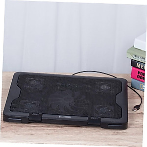 Mikikit Laptop Fan Cooler Portable Fan Notebook Cooler C5 Laptop Cooling Pad Portable Laptop Cooler