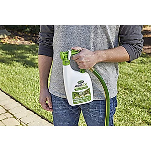Scotts MossEx 3-in-1 Ready-Spray, Moss Killer for Lawns, Hard Surfaces, and More, 32 fl. oz.