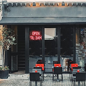 SpellBrite ABIERTO 24 HORAS Sign for Businesses | Abierto-Related Signs with Neon Look, White LED Light | 25.2" x 23.8"