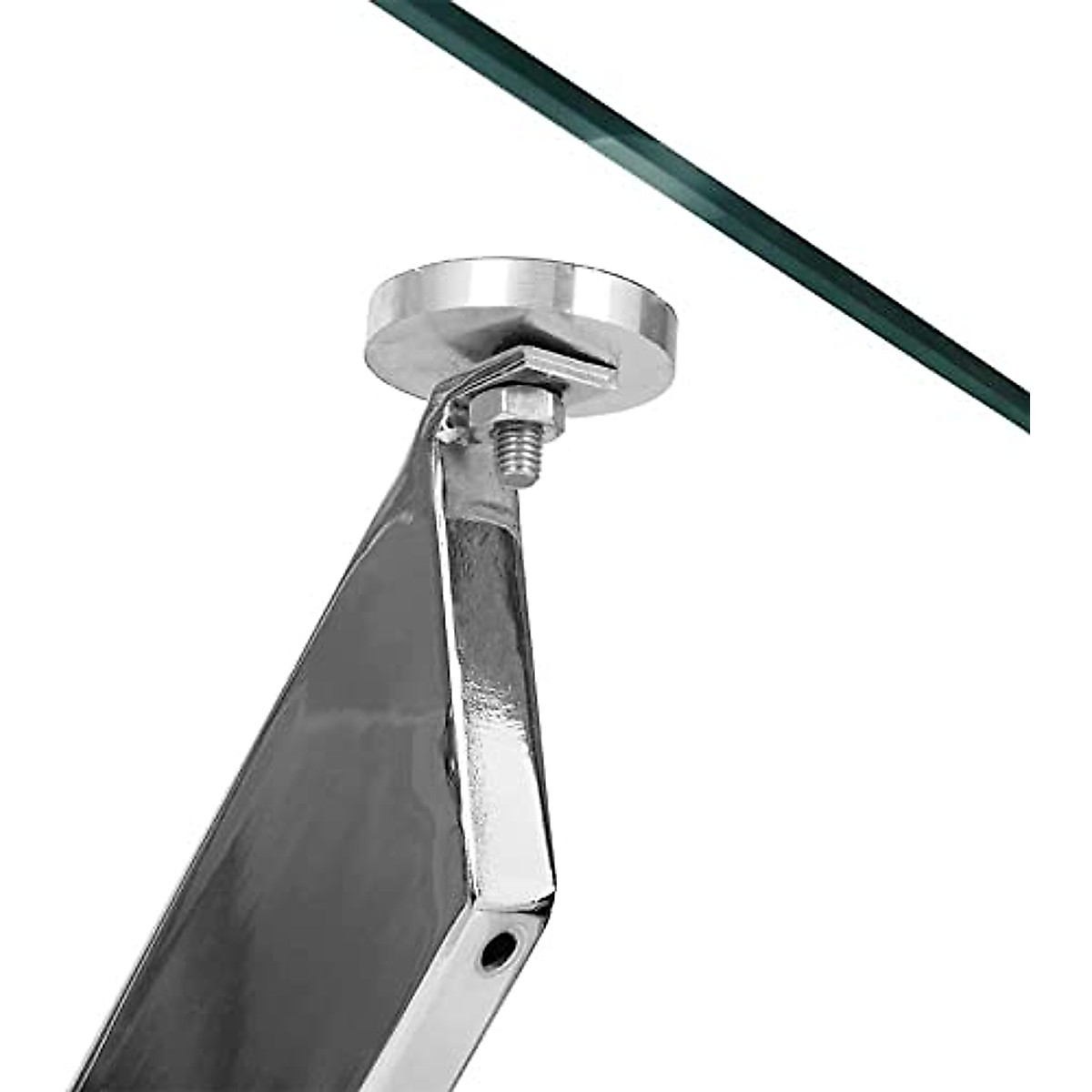 NIERN Glass Dining Table Set for 4, Modern 5-Piece Rectangular Kitchen Table Set with 4 upholstered high-Back Chairs for Kitchen Dining Room (White Table with White Chair)