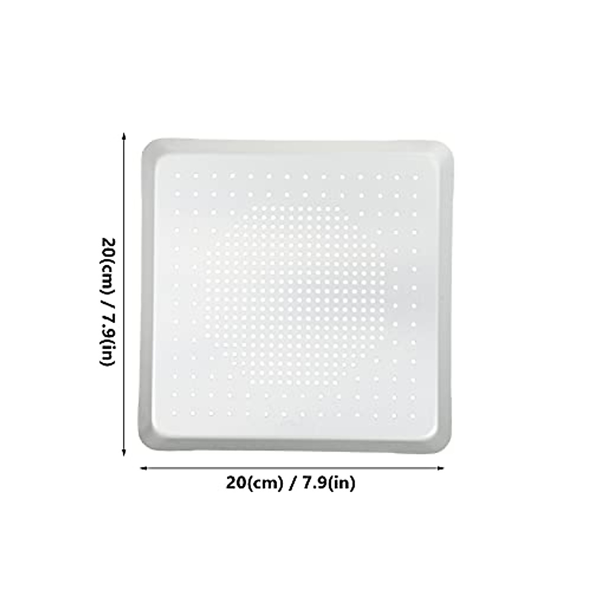 Temkin 3pcs Tray Cake Baking Plate Xxcm Utensil Ie Bread Pe Sticks Practical Making Stick Rim Cm Silver Nonstick Pancake Mesh Screen Non- Oven Steel Brownie Loaf with Supplies Xcm Plate (Size : 20X20