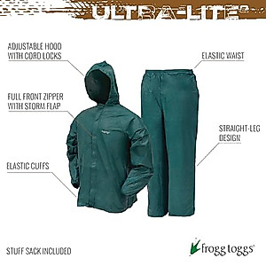 FROGG TOGGS Men's Ultra-Lite2 Waterproof Breathable Protective Rain Suit