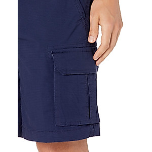 Amazon Essentials Men's 10” Lightweight Ripstop Stretch Cargo Short, Navy, 33