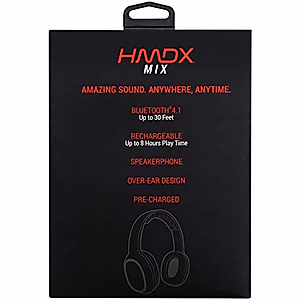 HMDX HX-HP210BK Bluetooth Headphones Black