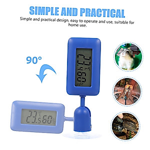 GREENADSCAPE Reptile Hygrometer Rotary Reptile Thermometer Temperature and Humidity Meter Mini Thermometer Aquarium Plant Holder Reptile Terrariums Leopard Gecko Digital Reptile Thermometer Abs