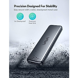 VAVA Portable External SSD Pro, 512GB Hard Drive with 540MB/S Data Transfer, NAND Flash, USB 3.1 Gen 2 Interface, ATA Lock, Mini USB C Solid State Drive