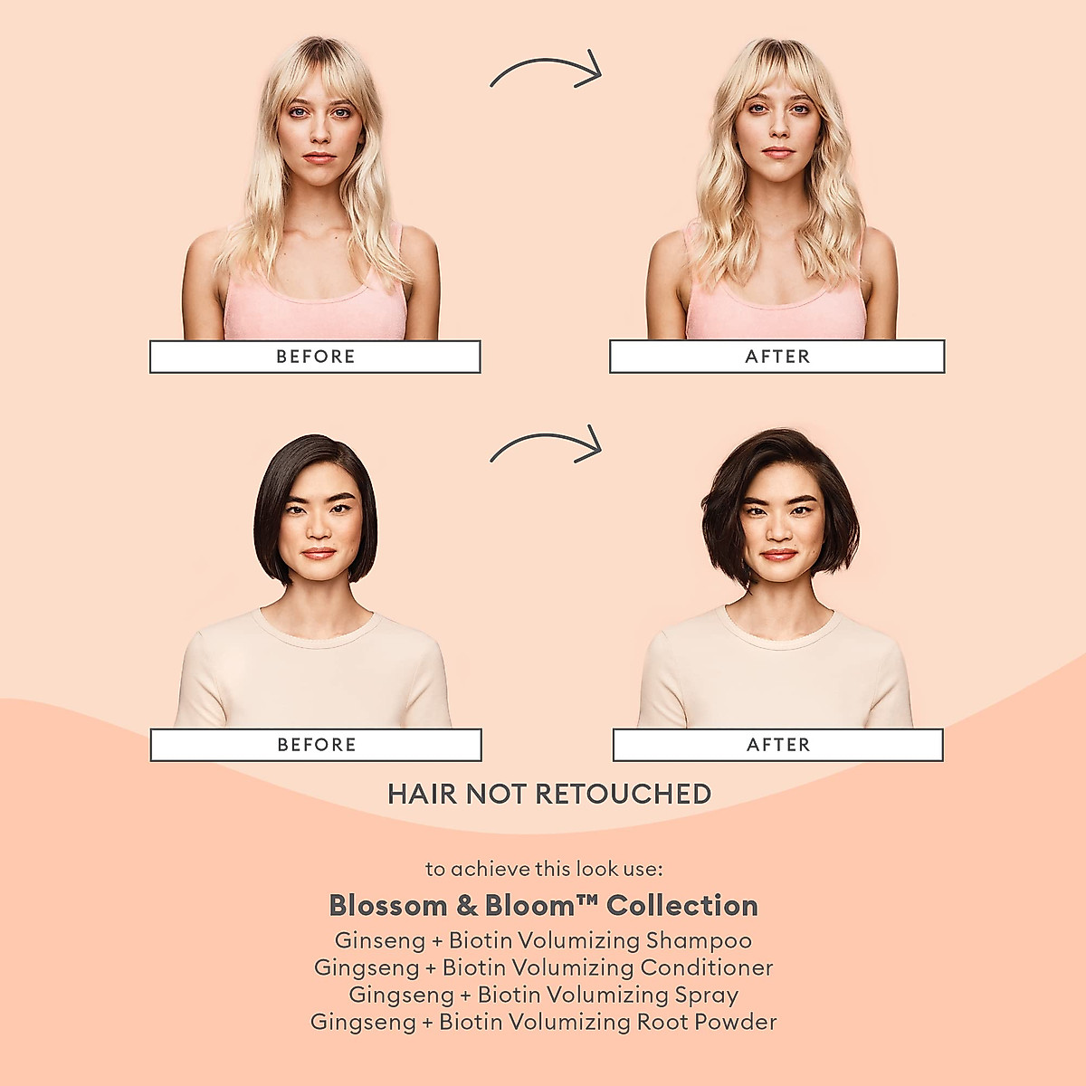 Briogeo Blossom and Bloom Ginseng and Biotin Volumizing Spray, Volumizing Styler for Fine, Thin, Limp Hair, Vegan, Phalate & Paraben-Free, 5 oz