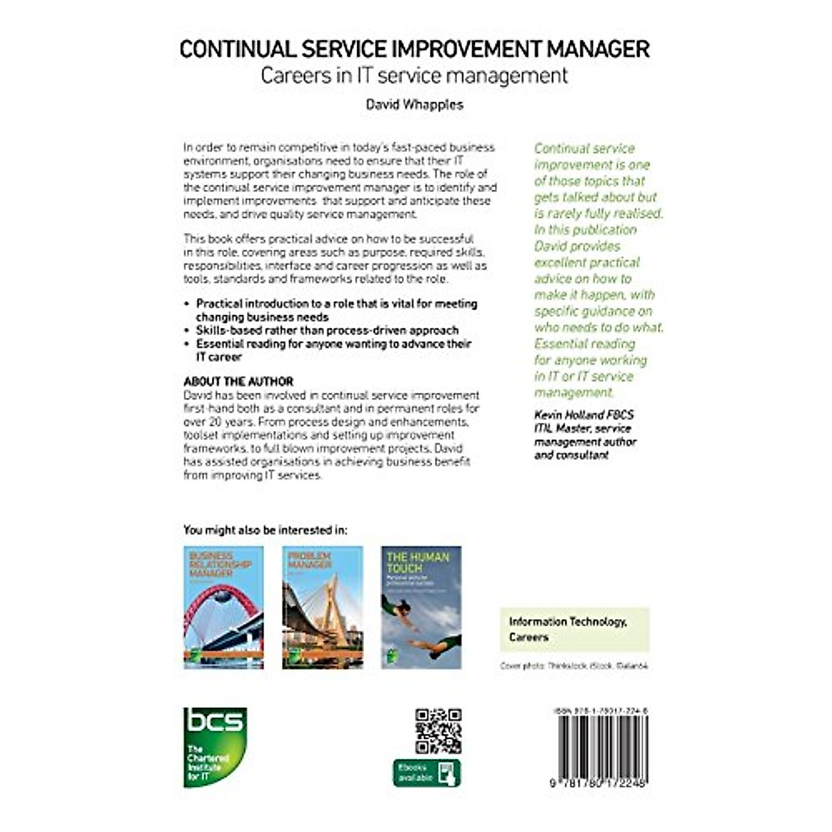 Continual Service Improvement Manager