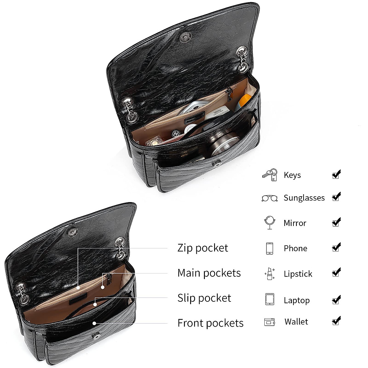 BOSTANTEN Shoulder Bags for Women Genuine Leather Designer Purses Handbags Small Top Handle Satchel Bags