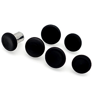 Deal4GO 6-Pack Replacement Magnetic Analog Thumbstick Swap Set for Xbox One Elite 2 Controller Thumb Stick Black