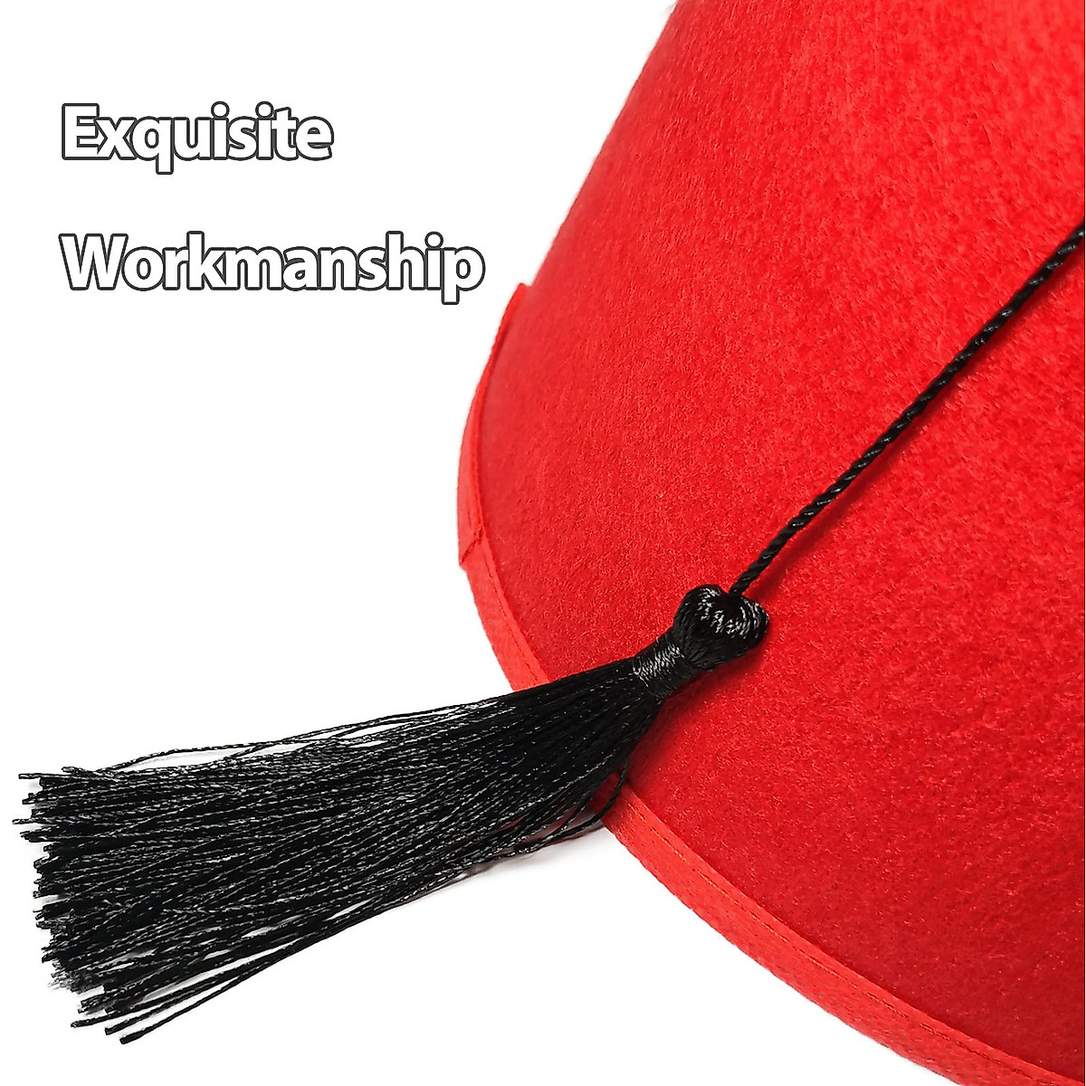 Red Fez Hat Arabic Hat Turkey Hat Arabian Moroccan Bellhop Hat Usher Hat Doctor Who Hat Costume Genie Hat Wizard Hat