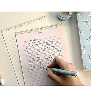 QingLanJian 48 Cute Writing Paper Letter Stationary Set with 24 Envelopes