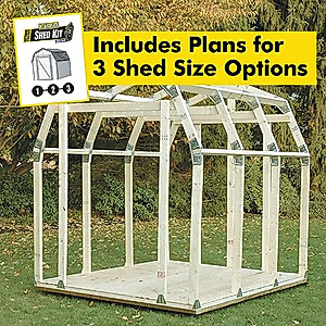 2 X 4 BASICS 90190MI 90190 Custom Barn, 2x4, 2x4basics Shed Kit with Peak Roof