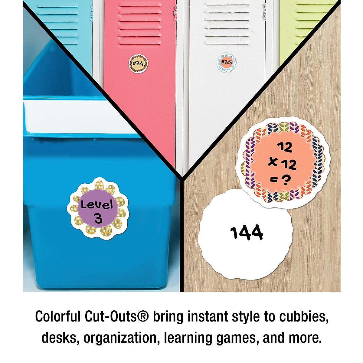 Carson Dellosa | You-Nique Flowers Mini Cut-Outs | 3-inch x 3-inch, 35pcs