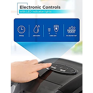 BLACK+DECKER COUNTERTOP ICE MAKER, 26 LB. ICE MACHINE