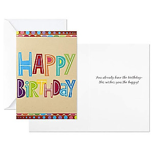 Hallmark Assorted Birthday Cards (Birthday Icons, 12 Cards and Envelopes)