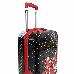Fast Forward Minnie Mouse Luggage Hard Side Tween Spinner Rolling Suitcase for Kids Carry-On Travel Trolley - 21 Inch