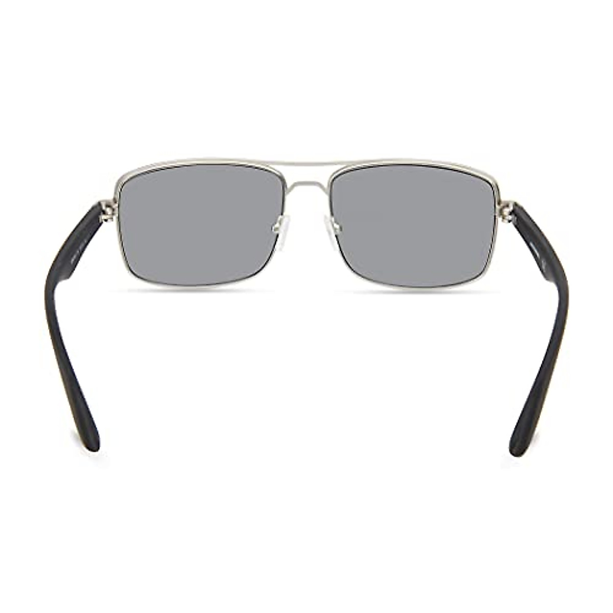 Skechers Men's SEA6164 Rectangular Sunglasses, Matte Light nickeltin, 59mm