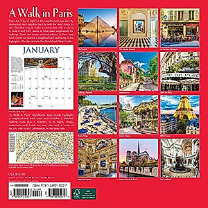 A Walk in Paris 2021 Wall Calendar