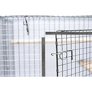Chinchilla Mansion Chinchilla Cage, Handmade in USA, No Plastic, Built for Chinchillas by Chinchilla Owners, 48" Tall, 30" Wide, 24" Deep, Built to Last.