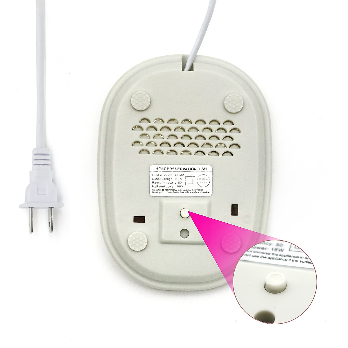 Coffee Mug Warmer,Mug Warmer,Coffee Cup Warmer for Desk,Candle Warmer Coaster for Hot Coffee Tea Espresso Milk Candle Wax, Auto Shut Off Coffee Warmer Plate Pink